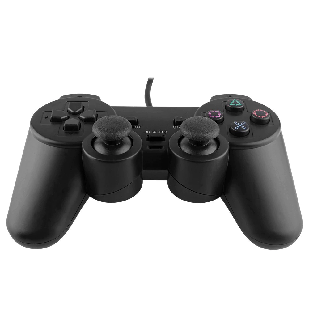For PS2 PlayStation 2 Wire Cable Controller Dual Vibration Console Joy ...